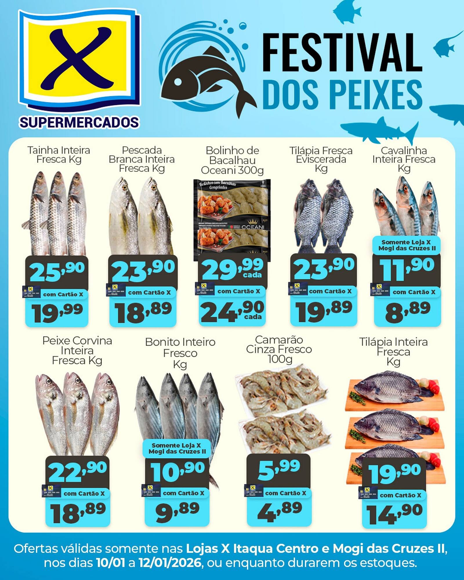 Folheto X Supermercados (2026-01-10 - 2026-01-12) | Angebote1.de-br