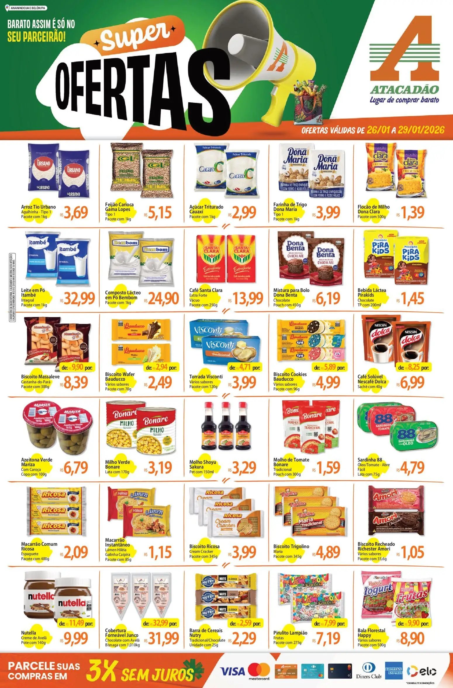 Atacadão folheto a partir de 26/01/2026 Ofertas - PA (2026-01-26 - 2026 ...