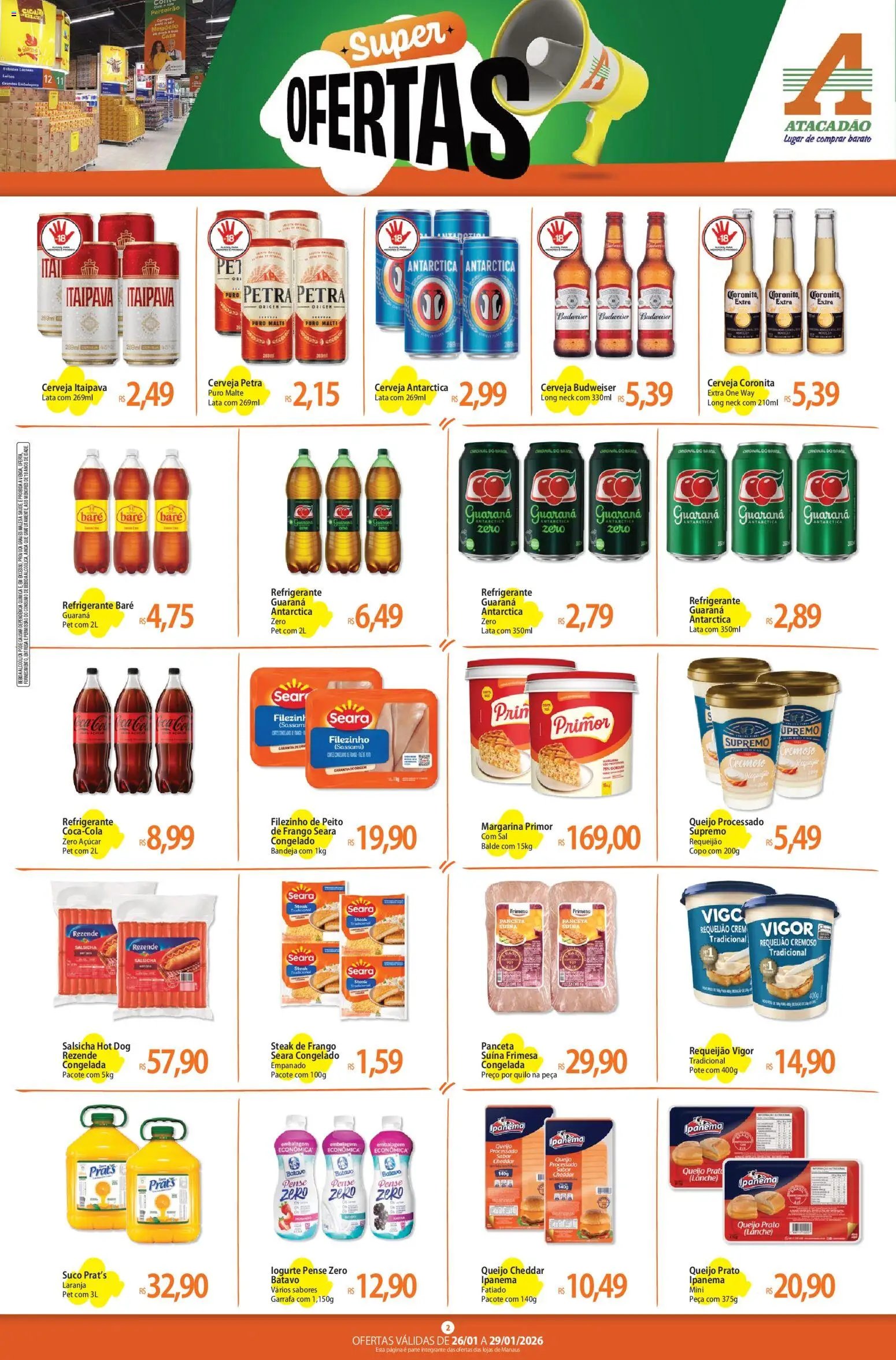 Atacadão folheto a partir de 26/01/2026 Ofertas - AM (2026-01-26 - 2026 ...